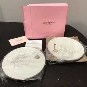 kate spade | Dining | Kate Spade Lenox Key Court Set Of 2 Tidbit Plates ...